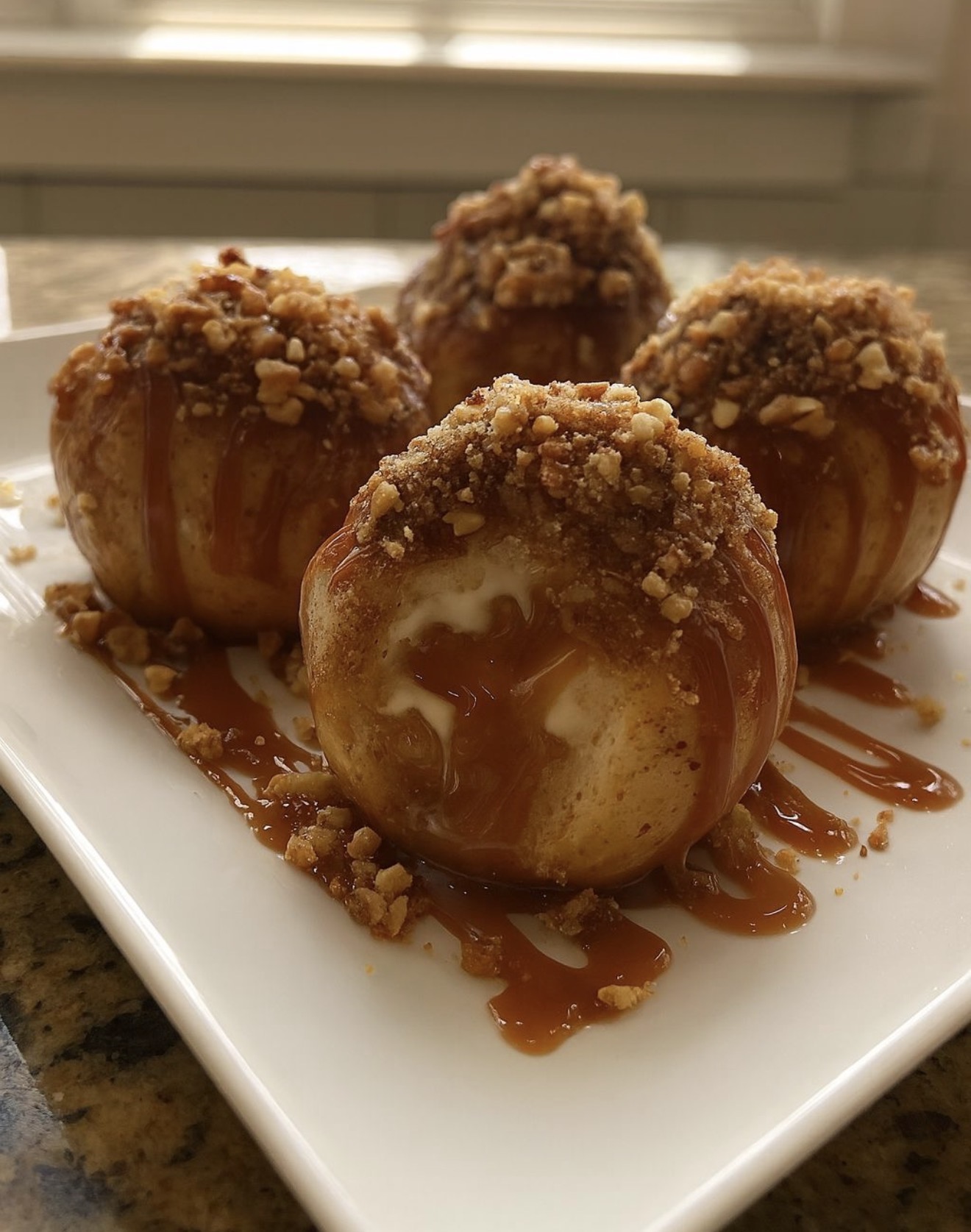 Gooey Apple Caramel Bombs - DEESVIRAL
