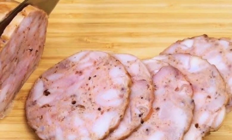 Homemade Chicken Salami - DEESVIRAL