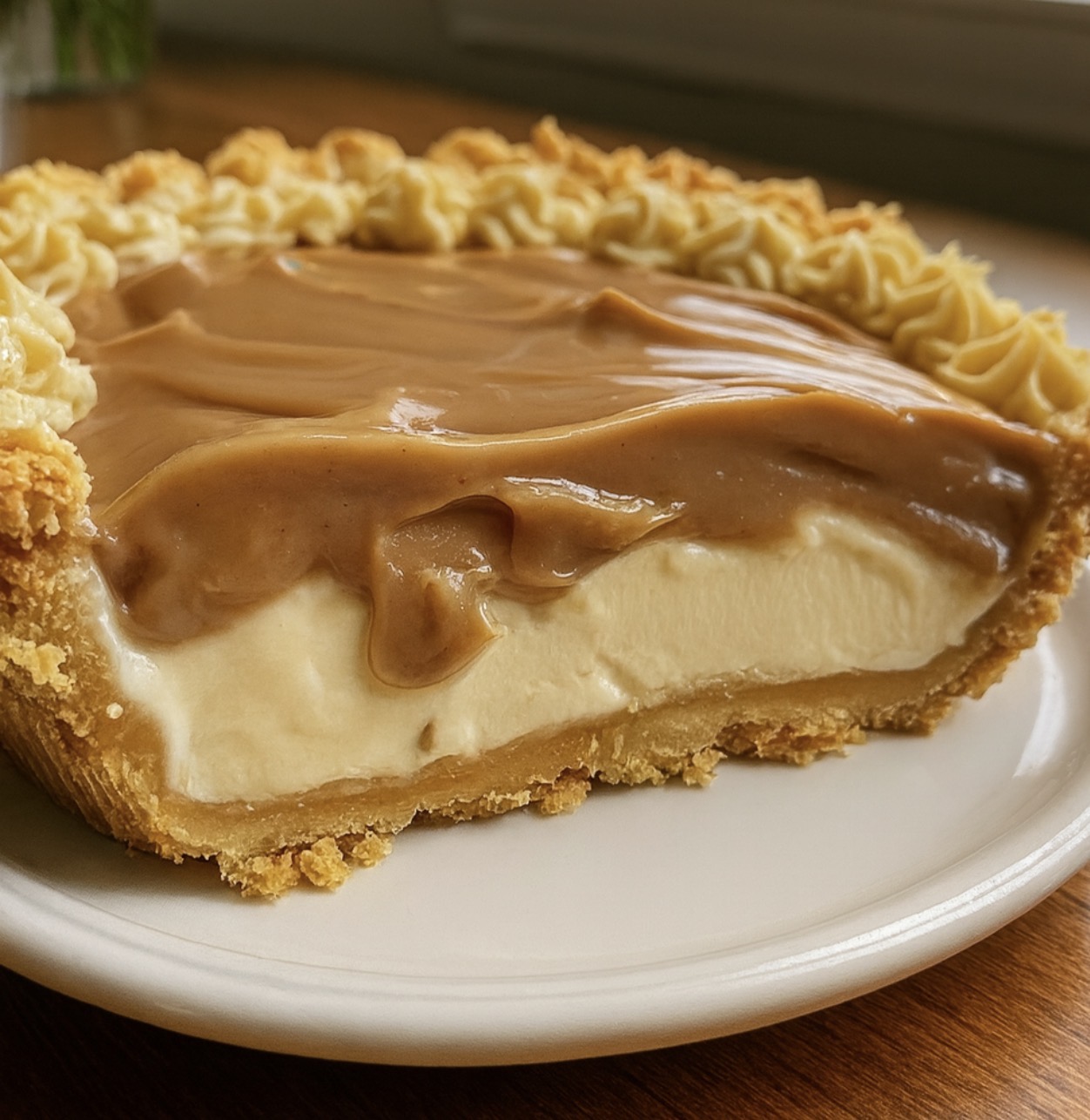 Creamy Caramel Cream Pie - DEESVIRAL