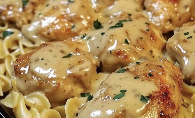 One-Pan Chicken with Buttered Noodles - DEESVIRAL