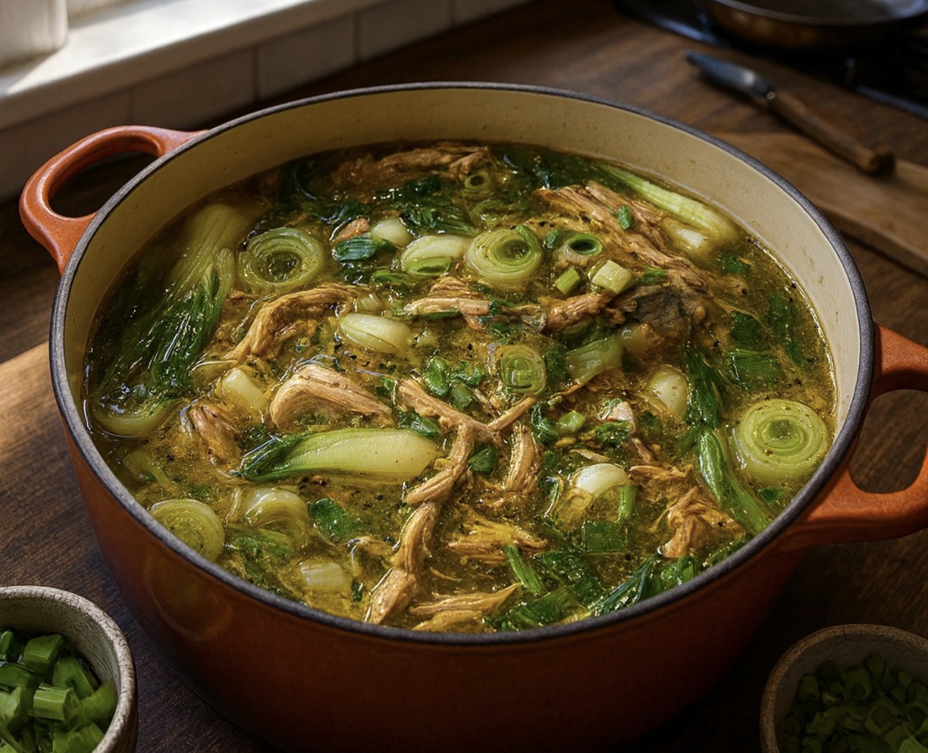 Ginger Chicken and Rice Soup with Bok Choy - DEESVIRAL