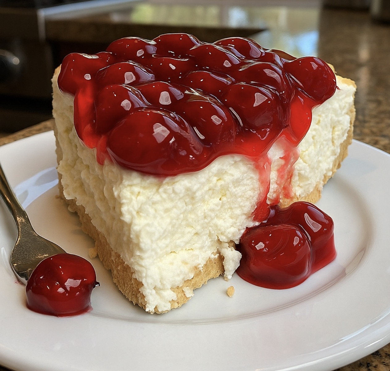 No-Bake Cherry Cheesecake - DEESVIRAL