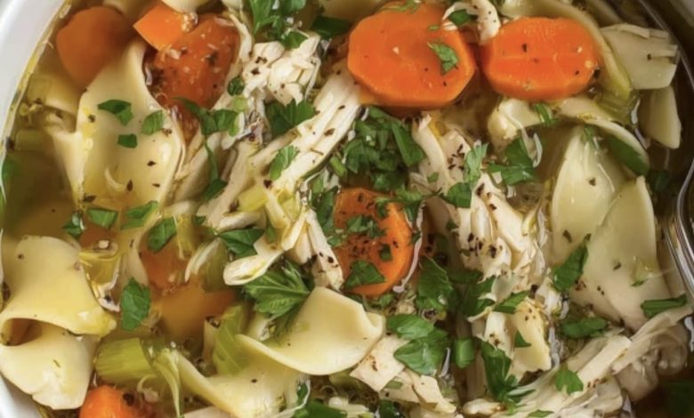 Rotisserie Chicken Noodle Soup - DEESVIRAL
