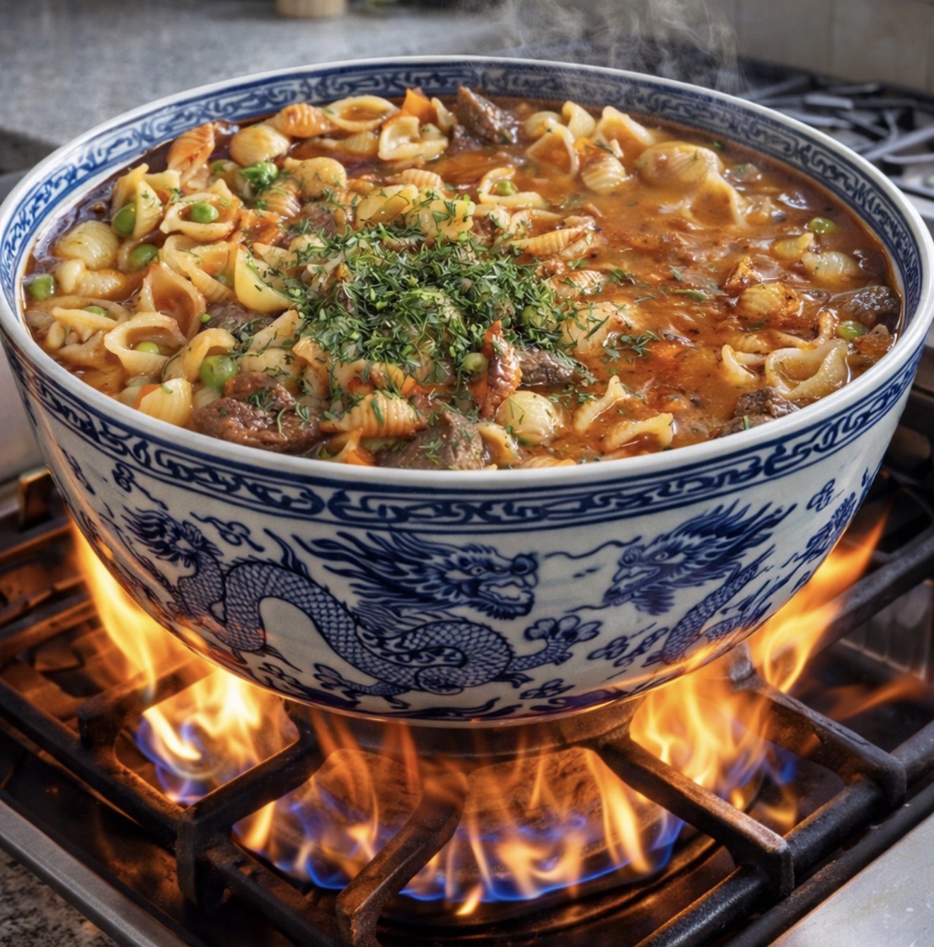 Shell Pasta Beef Soup - DEESVIRAL
