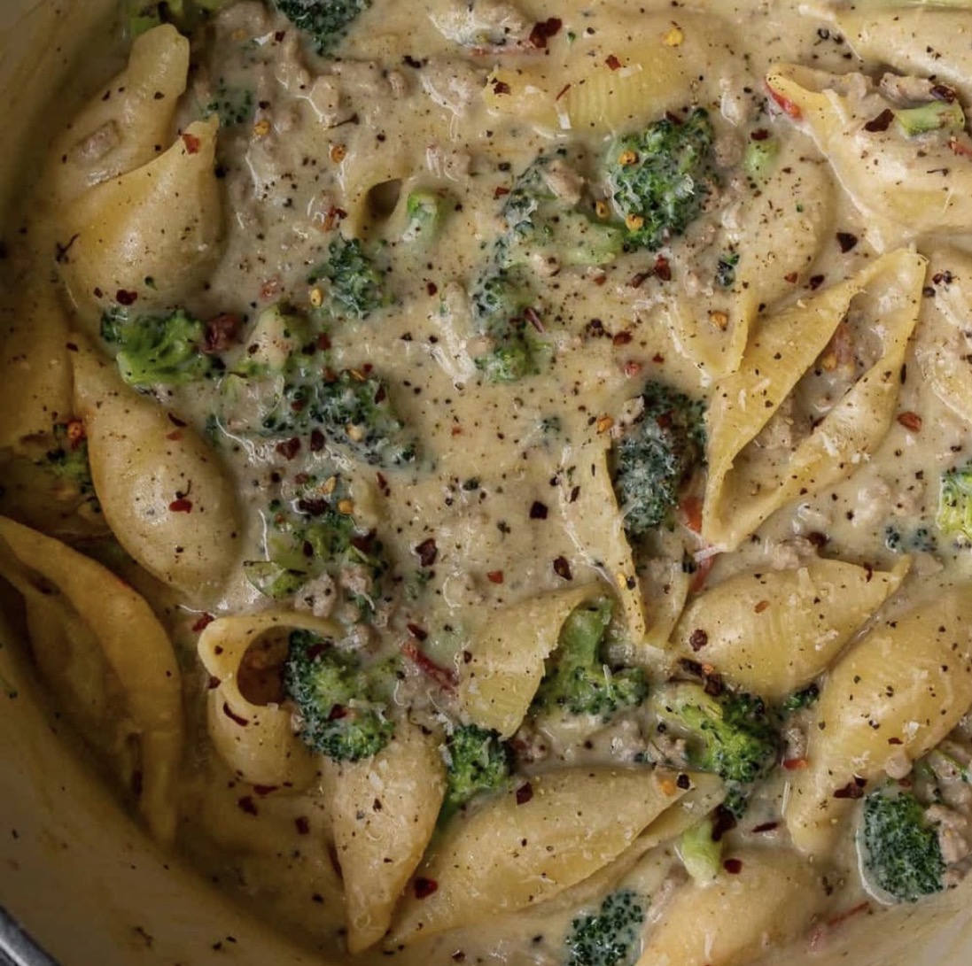 One Pot Pasta with Ground Turkey, Broccoli, and Lemon Ricotta Cheese ...